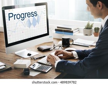 Report Analysis Progress Chart Concept Stock Photo 489839782 | Shutterstock