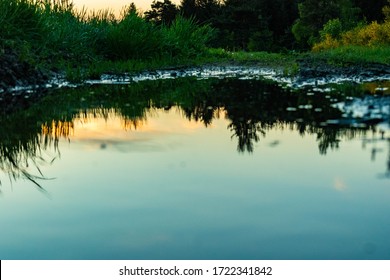 Representation Puddle Reflection Sun Stock Photo 1722341842 | Shutterstock