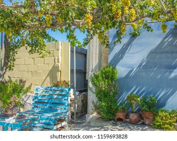 Rest Corner Made Simple Boxes Painted Stock Photo (Edit Now) 1153270075