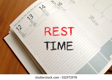 Rest Time Text Concept Write On Stock Photo 332972978 | Shutterstock