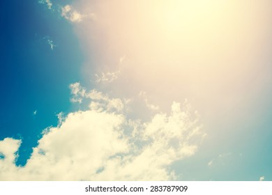 Retro Cloud Sky Stock Photo 283787909 | Shutterstock