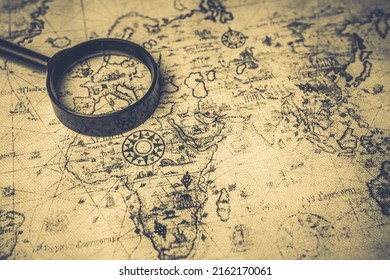 Retro Old Map Background Texture Stock Photo 2162170061 | Shutterstock