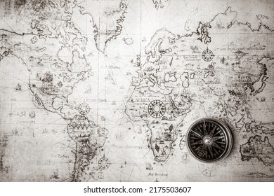 Retro Old Map Background Texture Stock Photo 2175503607 | Shutterstock