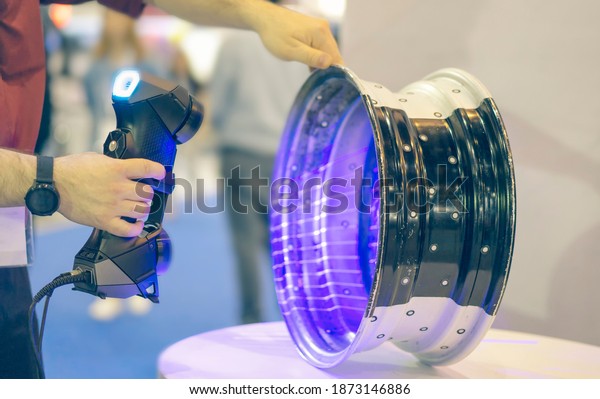 Reverse Engineering Concept Engineer Use Portable Stock Photo ...