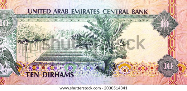 Reverse Side 10 Ten Dirhams Banknote Stock Photo 2030514341 | Shutterstock