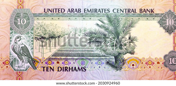 Reverse Side 10 Ten Dirhams Banknote Stock Photo 2030924960 | Shutterstock