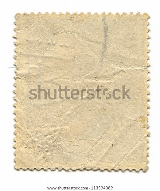 Reverse Side Postage Stamp Stock Photo (Edit Now) 113594089