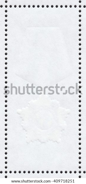 Reverse Side Postage Stamp Embossed Medals Stock Photo 409718251 ...
