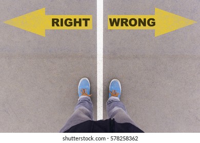 1,075 Right vs wrong Images, Stock Photos & Vectors | Shutterstock
