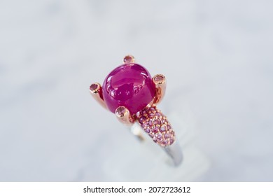 Ring Made Pink Ruby Beautiful By Stock Photo 2072723612 | Shutterstock