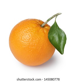 Ripe Round Oranges Stem Leaf Isolated Stock Photo 145080778 | Shutterstock