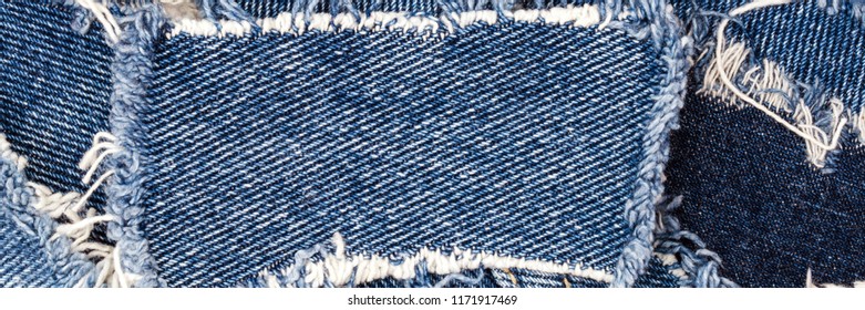 Ripped Denim Patch On Destroyed Torn Stock Photo 1171917469 | Shutterstock