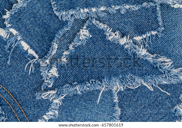 Ripped Denim Patch On Destroyed Torn Stock Photo 657801619 | Shutterstock