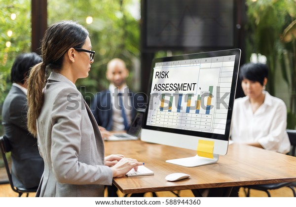 Risk Assessment Graph Chart Spreadsheet Table Stock Photo (Edit Now ...