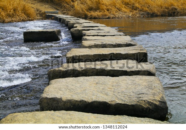 River Stone Steps Stock Photo 1348112024 | Shutterstock