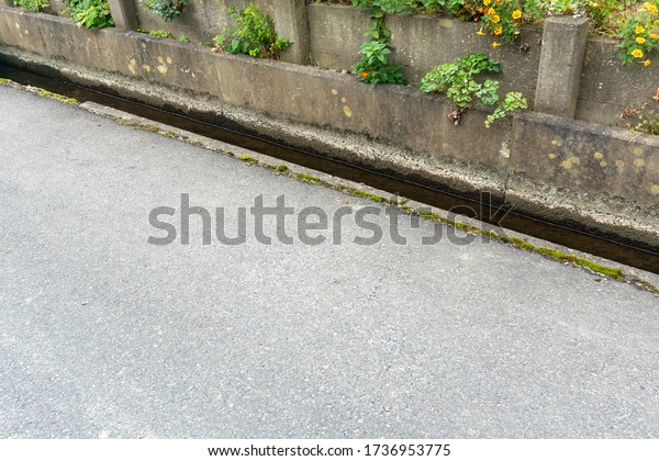 Road Gutter Diagonal Angle Stock Photo 1736953775 | Shutterstock