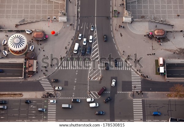 Road Intersection Above Stock Photo (Edit Now) 178530815
