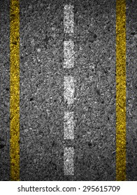 Road Texture Two Yellow Dashed White Stock Photo 295615709 | Shutterstock