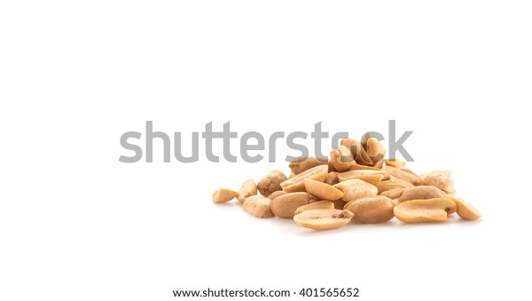 Roast Nuts On White Background Stock Photo 401565652 | Shutterstock