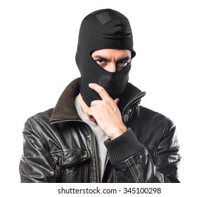 Robber Shouting Foto de stock 345100232 | Shutterstock