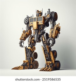 Robot Made Excavatr Machine Look Like AI 생성 이미지 2526369841 | Shutterstock