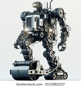 Robot Made Backhoe Loader Look Like AI-generated image 2520025635 ...