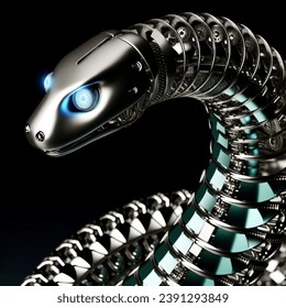 Robot Snake AI-generated image 2391292785 | Shutterstock