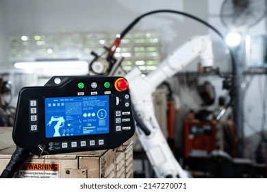 Robotic Arm Controller Adept Panel Factory Stock Photo 2147270071 ...