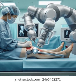 Robotic Knee Surgery AI-generated image 2461582275 | Shutterstock