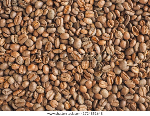 Robusta Coffee Beans On Background Stock Photo 1724851648 | Shutterstock