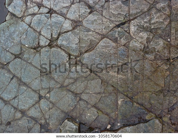 Rock Fractures Pattern Stock Photo (Edit Now) 1058170604