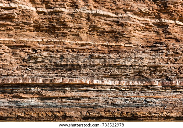 Rock Layers Texture Stock Photo (Edit Now) 733522978