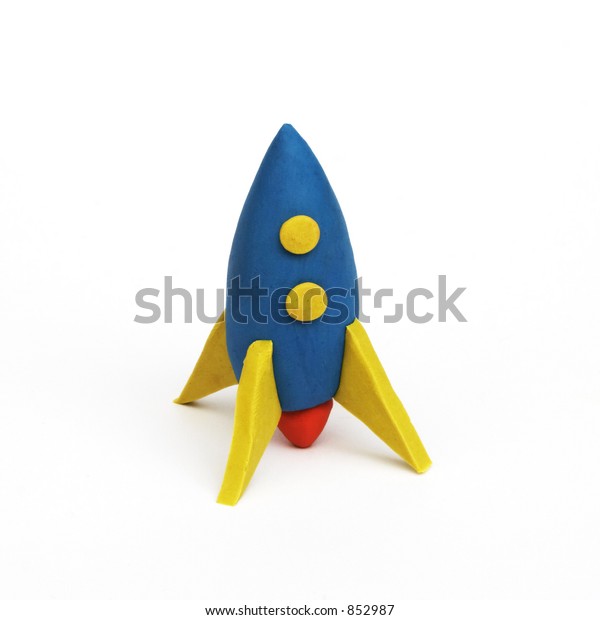 Rocket Clay Modeling Stock Photo (Edit Now) 852987
