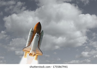Rocket Rocket Tail Rocket Trace Elements Stock Photo 1772281658 ...