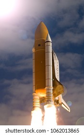 Beautiful Rocket Launch Elements This Image Stock Photo 1936333627 ...
