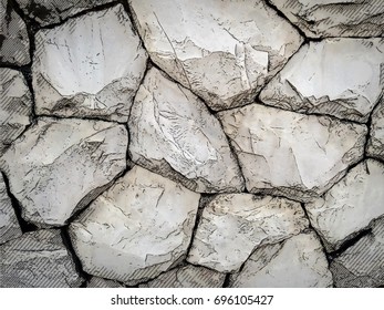 Rocks Wall Background Comic Effect Stock Photo 696105427 | Shutterstock