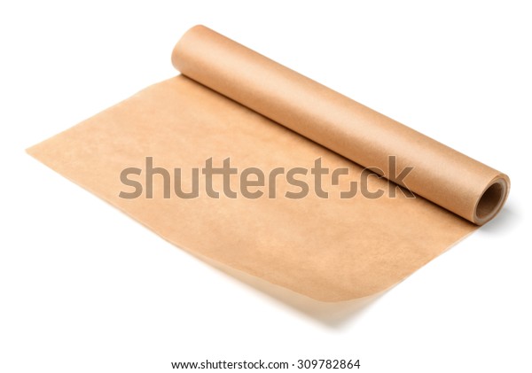 Roll Baking Parchment Paper Isolated On Stock Photo (Edit Now) 309782864