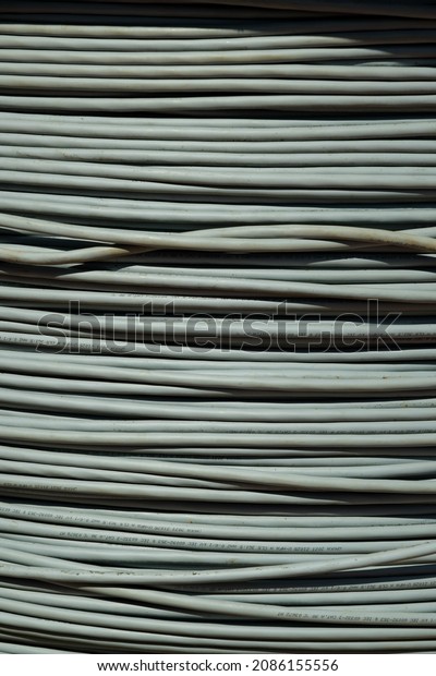 Roll Electrical Cable Stacked Cable Stock Photo 2086155556 | Shutterstock