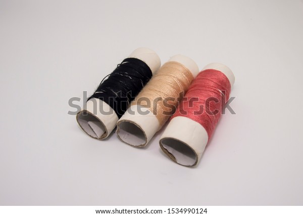 Roll Threads Isolated White Background Stock Photo 1534990124 ...