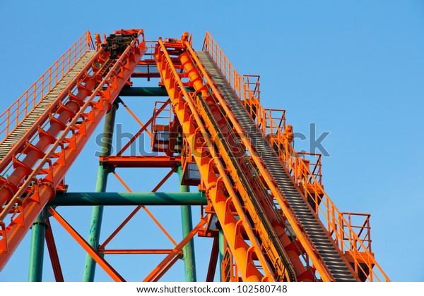 Roller Coaster Track Stock Photo (Edit Now) 102580748