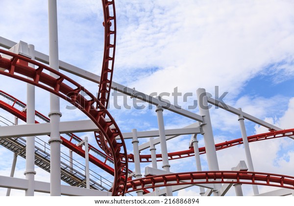 Roller Coasters Loops Stock Photo 216886894 | Shutterstock