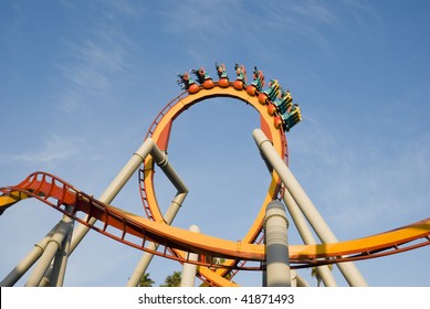675 Orange roller coaster Images, Stock Photos & Vectors | Shutterstock