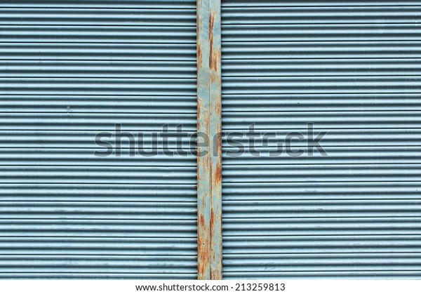 Rolling Door Shutter Door Pattern Outside Stock Photo 213259813 ...