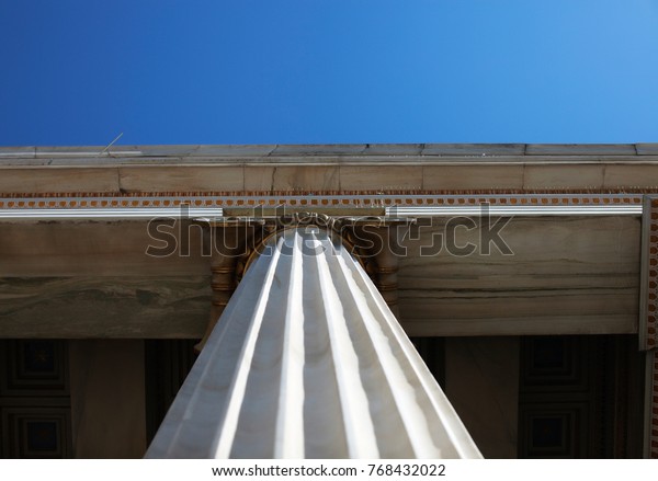 Romangreek Temple Ionic Columns High Detailed Stock Photo 768432022 ...