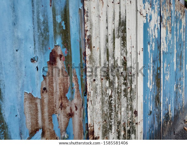 Roofing Sheets Compound Wall Funky Painting Stock Photo 1585581406 ...