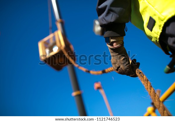 Rope Access Rigger Worker Commencing High Stock Photo (Edit Now) 1121746523