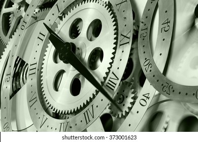 Gear Wheel Clock Vector Stock Vector (Royalty Free) 302454197