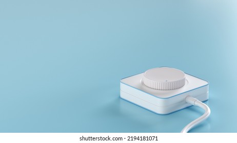 Rotating Controller Blue Background Minimalism Stock Photo 2194181071 ...