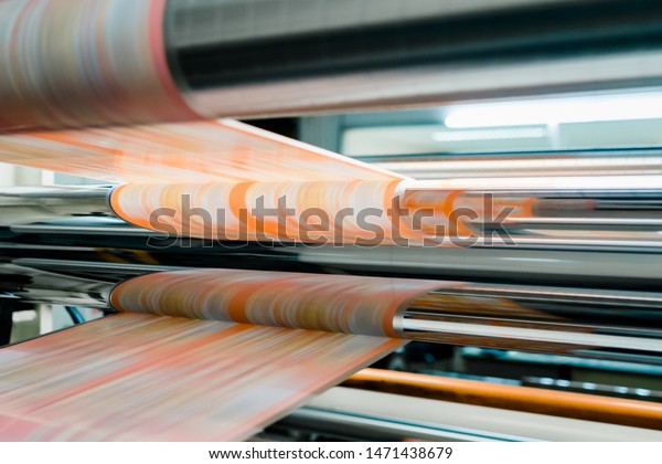 Rotogravure Printing Method One Flexible Packaging Stock Photo (Edit ...