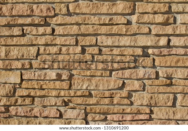 Rough Jagged Brick Stone Wall Natural Stock Photo 1310691200 | Shutterstock